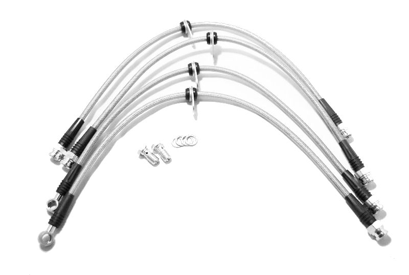 Kozmic Motorsports SS Brake Line Kit for Mazdaspeed 3 #K27 MS3 BLK-CLR ...